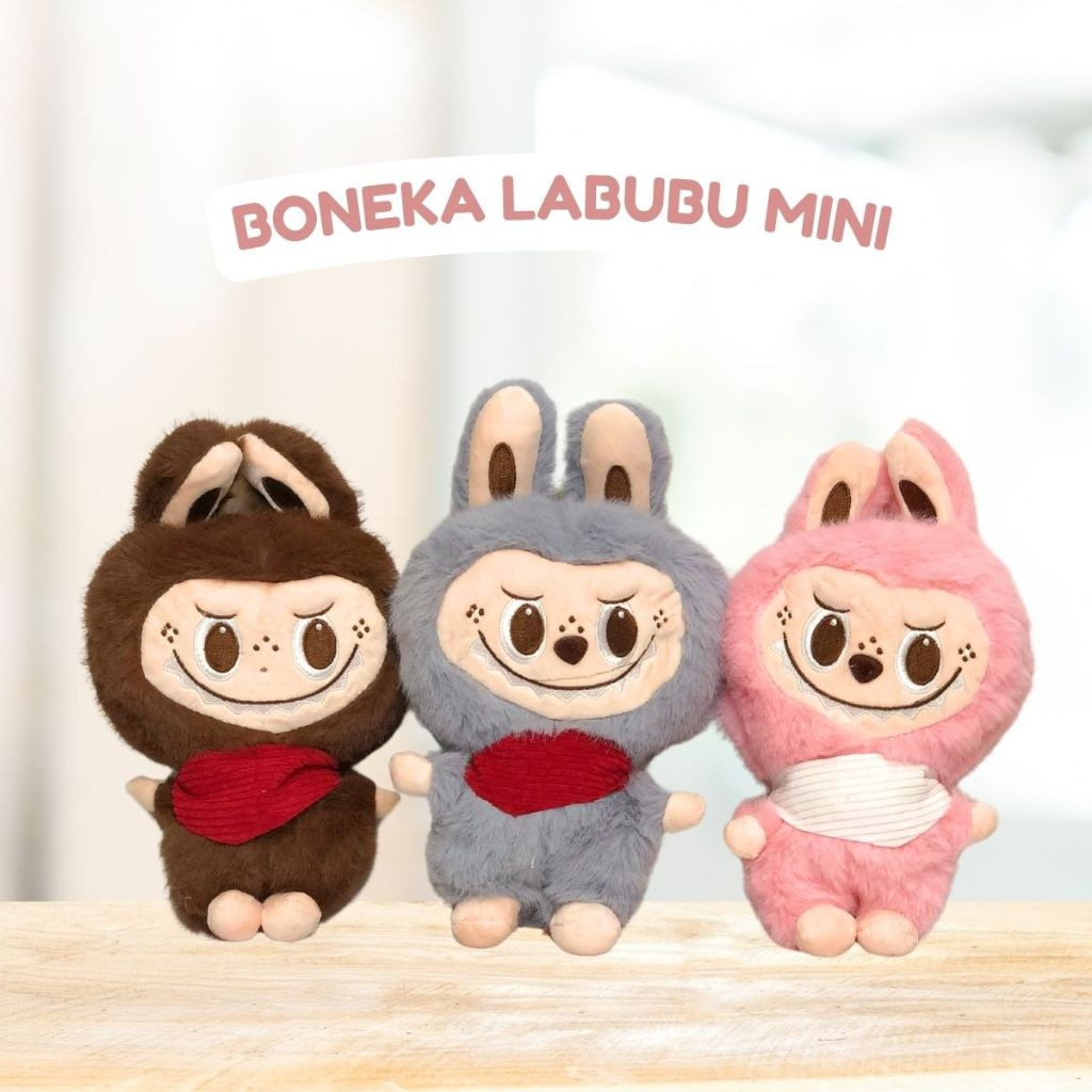 Jual Boneka Labubu Mini Boneka Labubu Lucu Bahan Lembut Mainan Anak ...