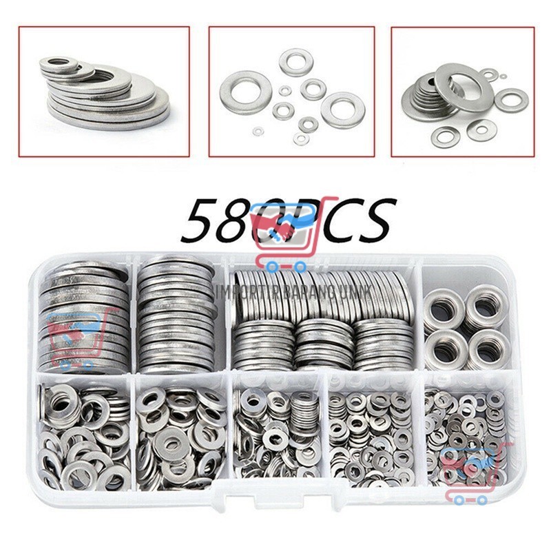Jual IMB-C315-580pcs O Ring Flat Plat Seal Sel Baut Gasket Nut Washer ...