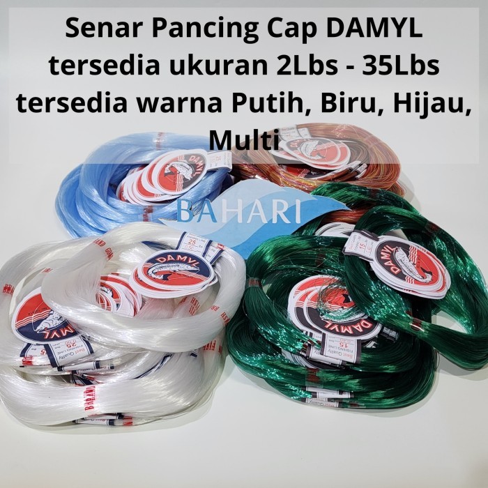 Jual Senar Pancing cap DAMYL No 2 Lbs, 3 Lbs, 4 Lbs, 5 Lbs, 6 Lbs, 8 ...