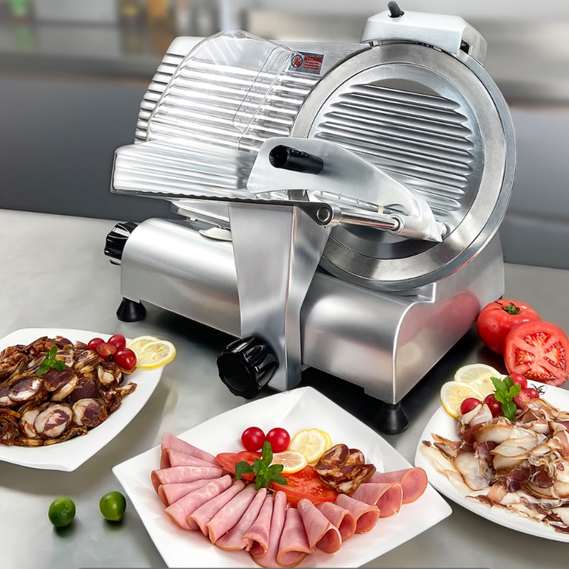 Jual 10 Inch Semi-Automatic Meat Slicer Electric Fresh Frozen Lamb ...