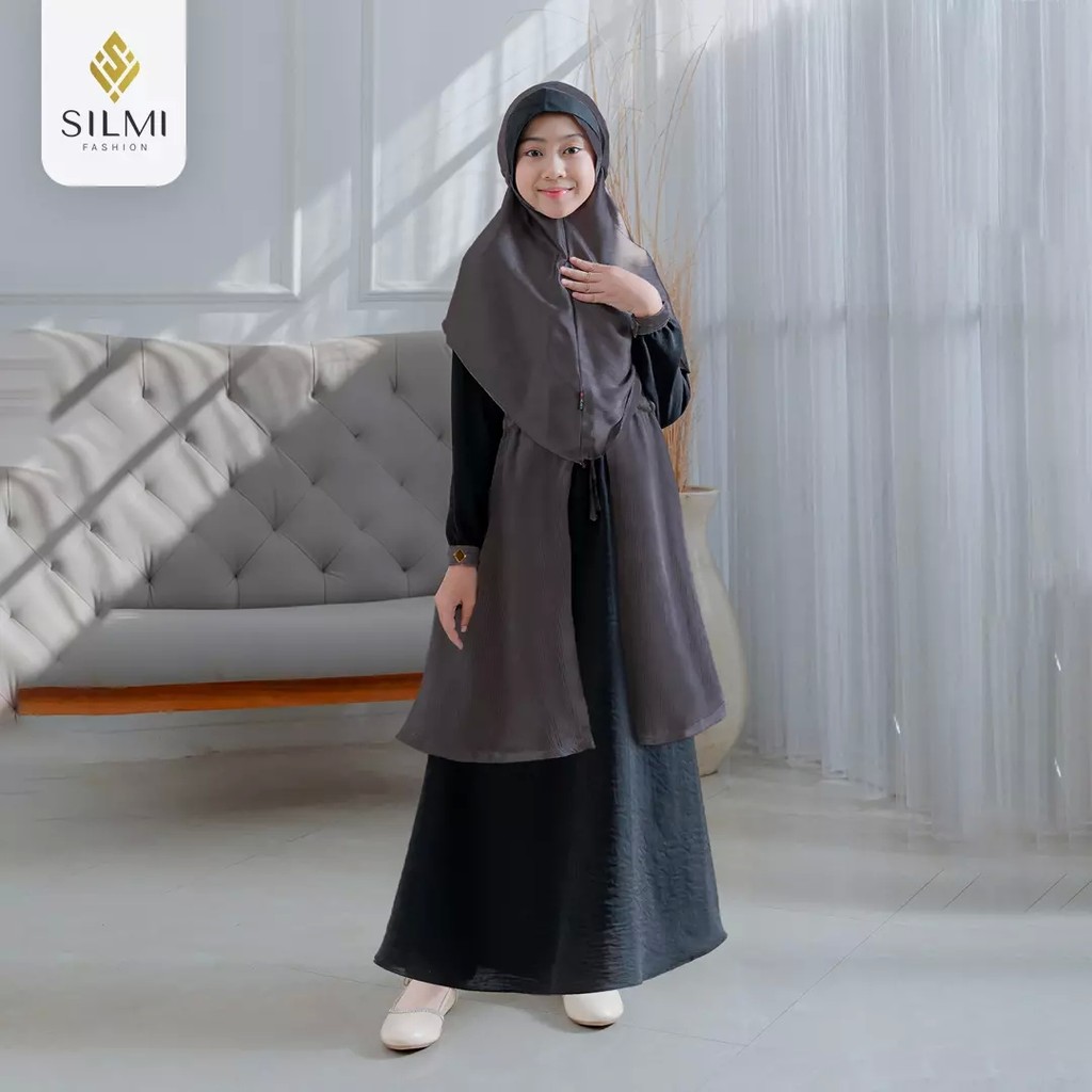 Jual Sarimbit Silmi Fashion Dress Perempuan Mawaddah Gamis Anak by Silmi | Shopee Indonesia