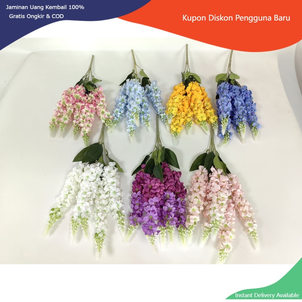 Jual Golden's Tulip Bunga Hyacinth Artificial Bunga Sedap Malam Bunga ...