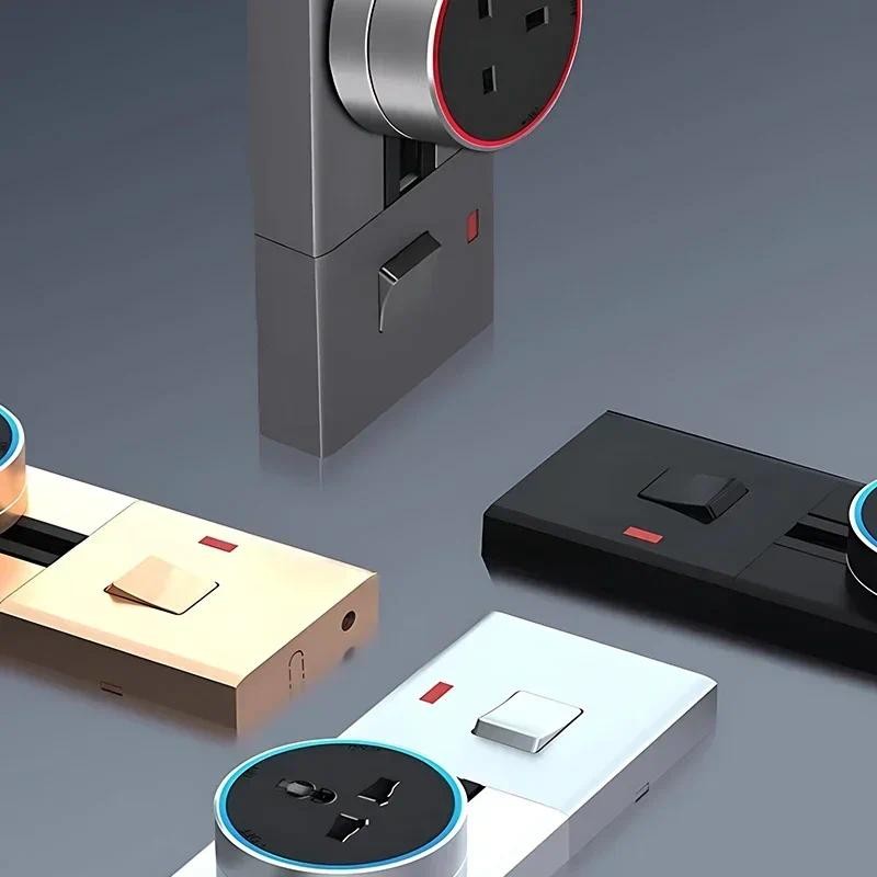 Jual Wall Mounted Track Socket UK US AU EU Standard Usb Portable Power ...