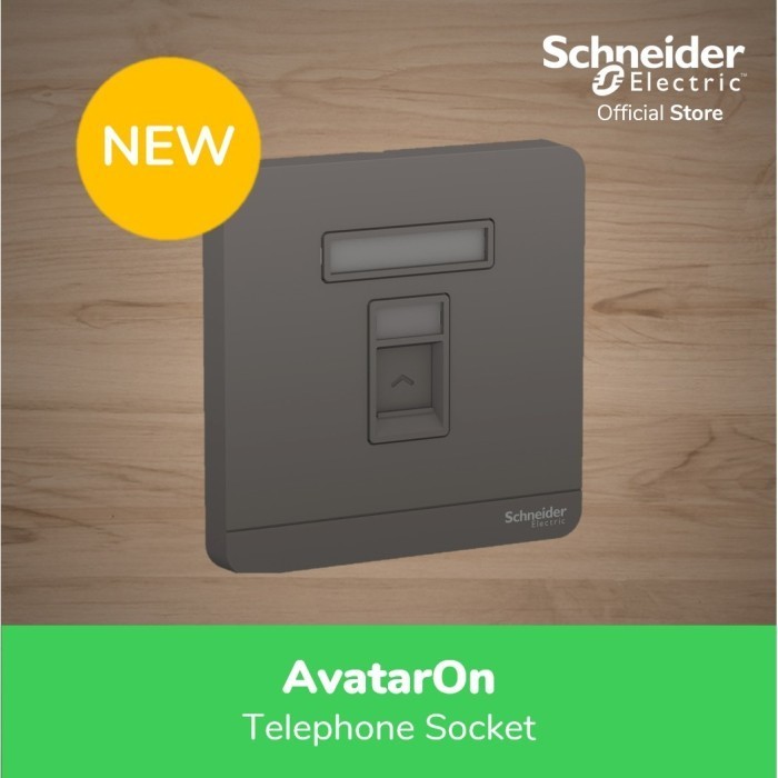 Jual Schneider Electric AvatarOn Dark Grey Socket Telepon - E8331RJS4 ...