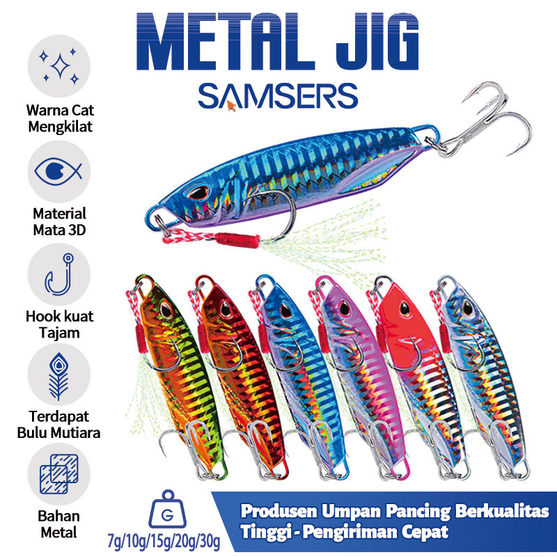 Jual Metal Jig 7g/10g/15g/20g/30g Micro Jig Kiler Umpan Jig Umpan ...