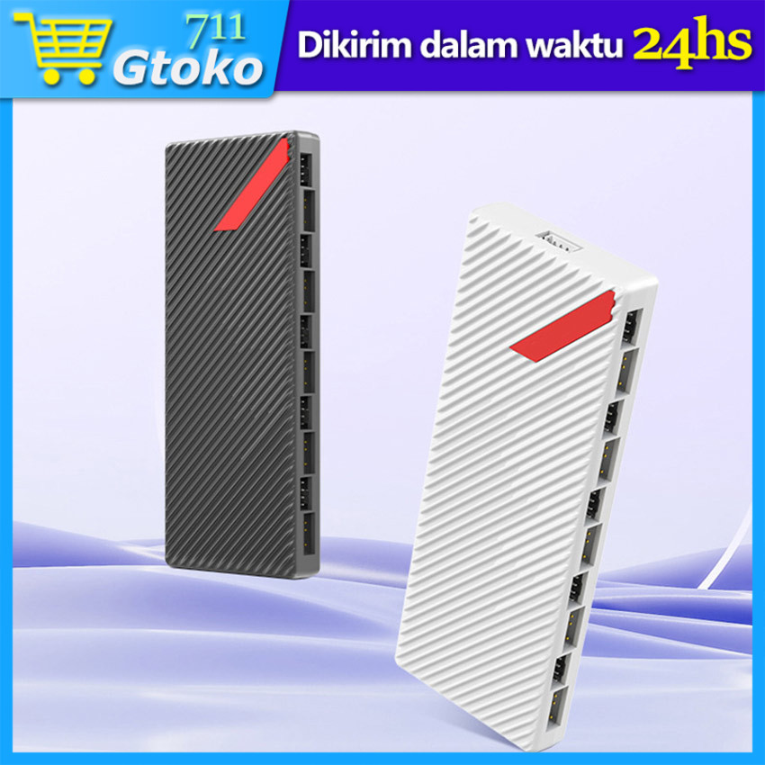 Jual Fan Hub ARGB PWM 3 Pin 4 Pin 10 PWM Ports + 10 ARGB Ports | Shopee ...