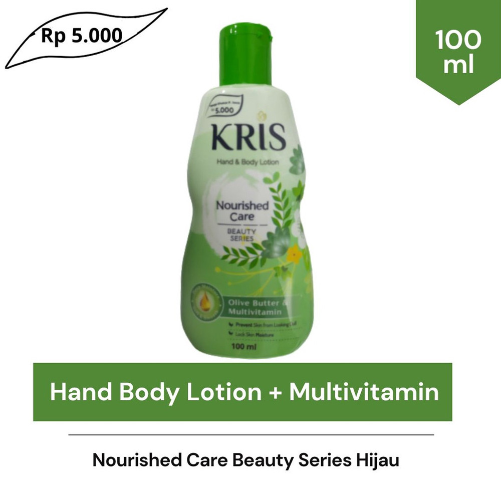 Jual Hand and Body Lotion Plus Multivitamin - KRIS NOURISHED CARE HIJAU ...