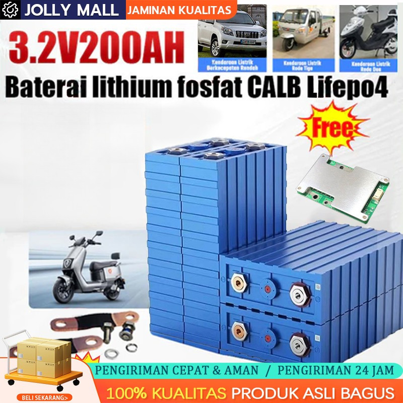 Jual 【 CATL 200AH Baterai】FREE BMS Barang baru Baterai Lifepo4 Baterai Surya Kekuatan Besar 3.2V ...