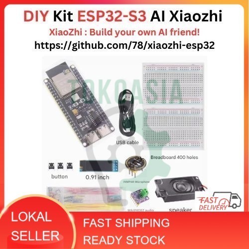 Jual DIY Kit ESP32-S3 AI Xiaozhi Robot Breadboard DevKitC-1 N16R8 | Shopee Indonesia