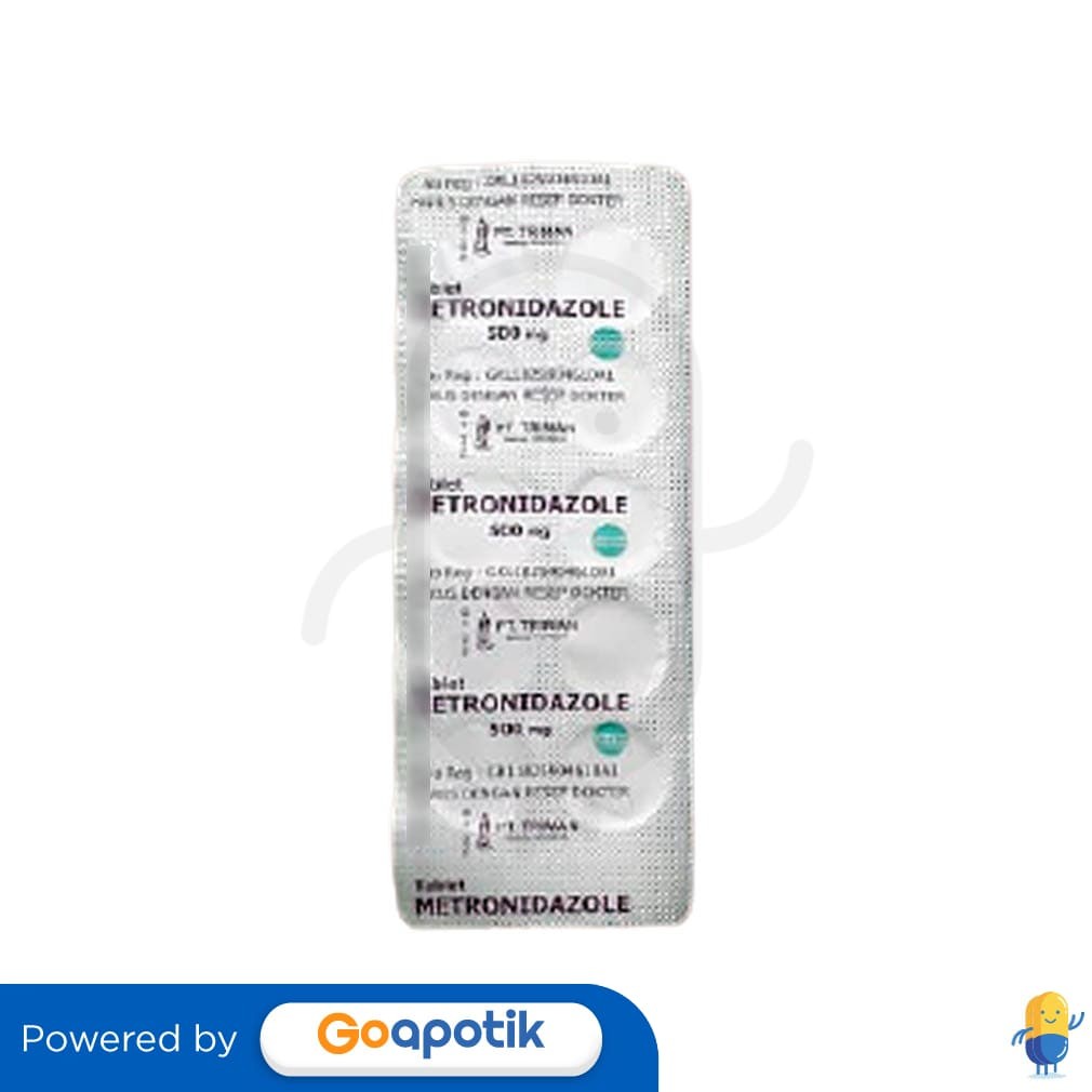 Jual Metronidazole Triman 500 Mg Strip 10 Tablet | Shopee Indonesia