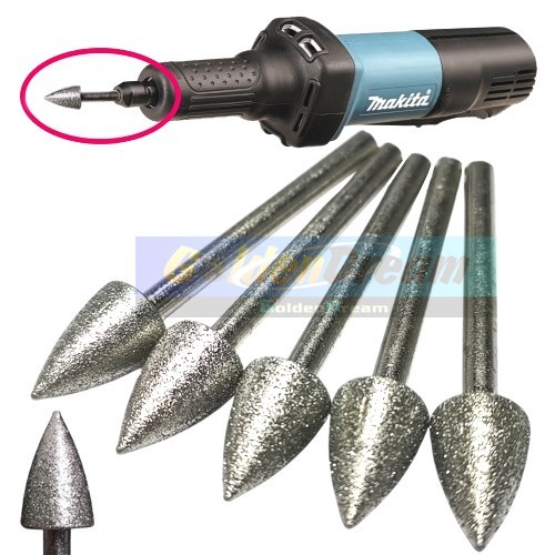 Jual Mata Die Grinder Diamond Model Duri Segitiga Grinding Bit Head ...