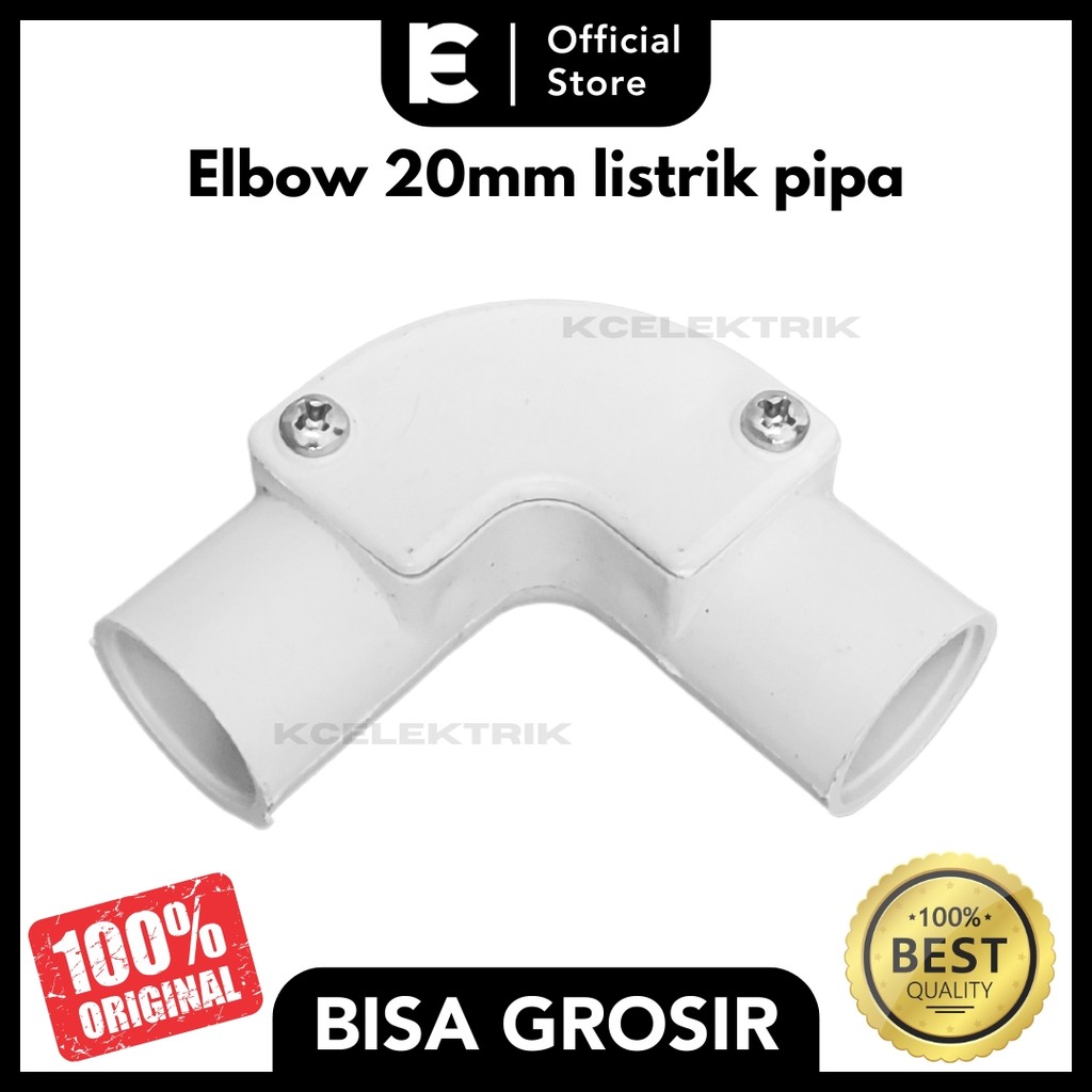 Jual Elbow 20mm Pipa Listrik Sambungan Pipa untuk Instalasi Listrik ...