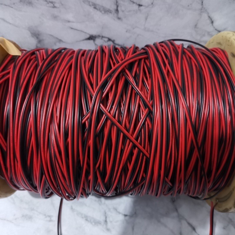 Jual Kabel Awg22 METERAN 2x17 tembaga putih kualitas super merah hitam ...