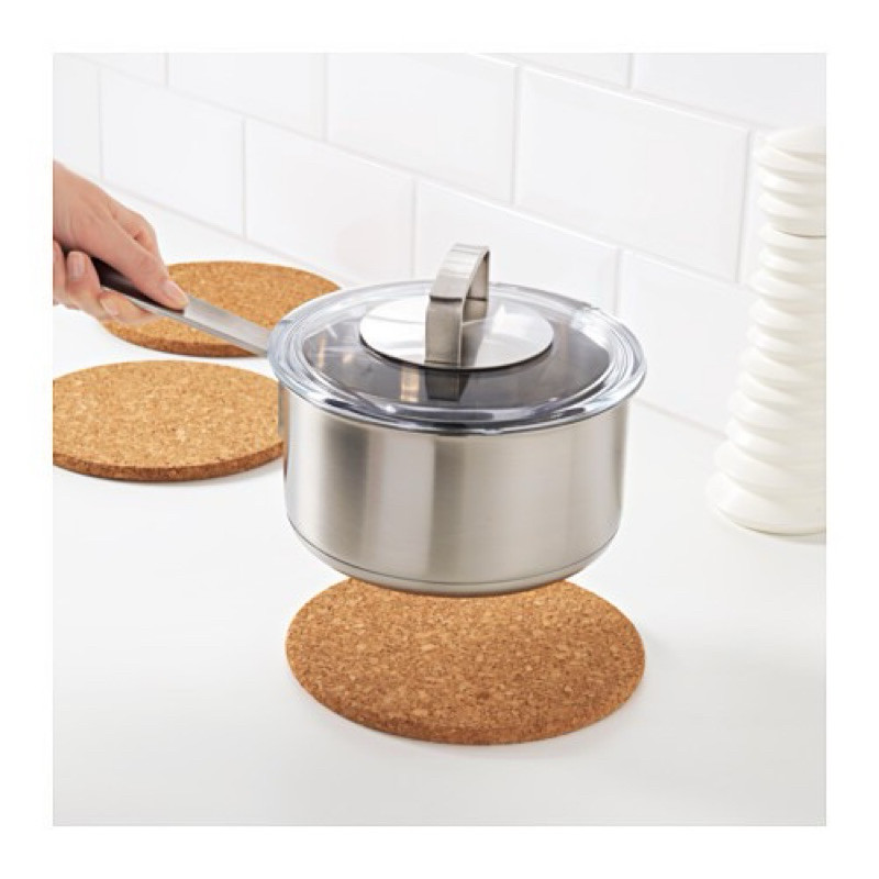 Jual Alas Panci Tahan Panas Set isi 3, Alas Gabus 19 cm, Tatakan Piring Gelas, Gabus Display ...