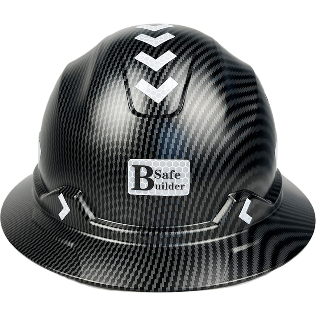 Jual New Full Brim Hard Hat For Engineer Reflective Industrial ...