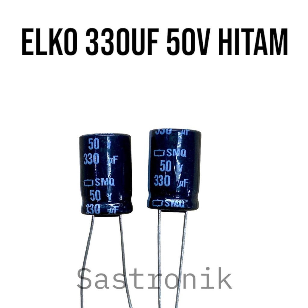 Jual elko 330uf 50v hitam ready | Shopee Indonesia