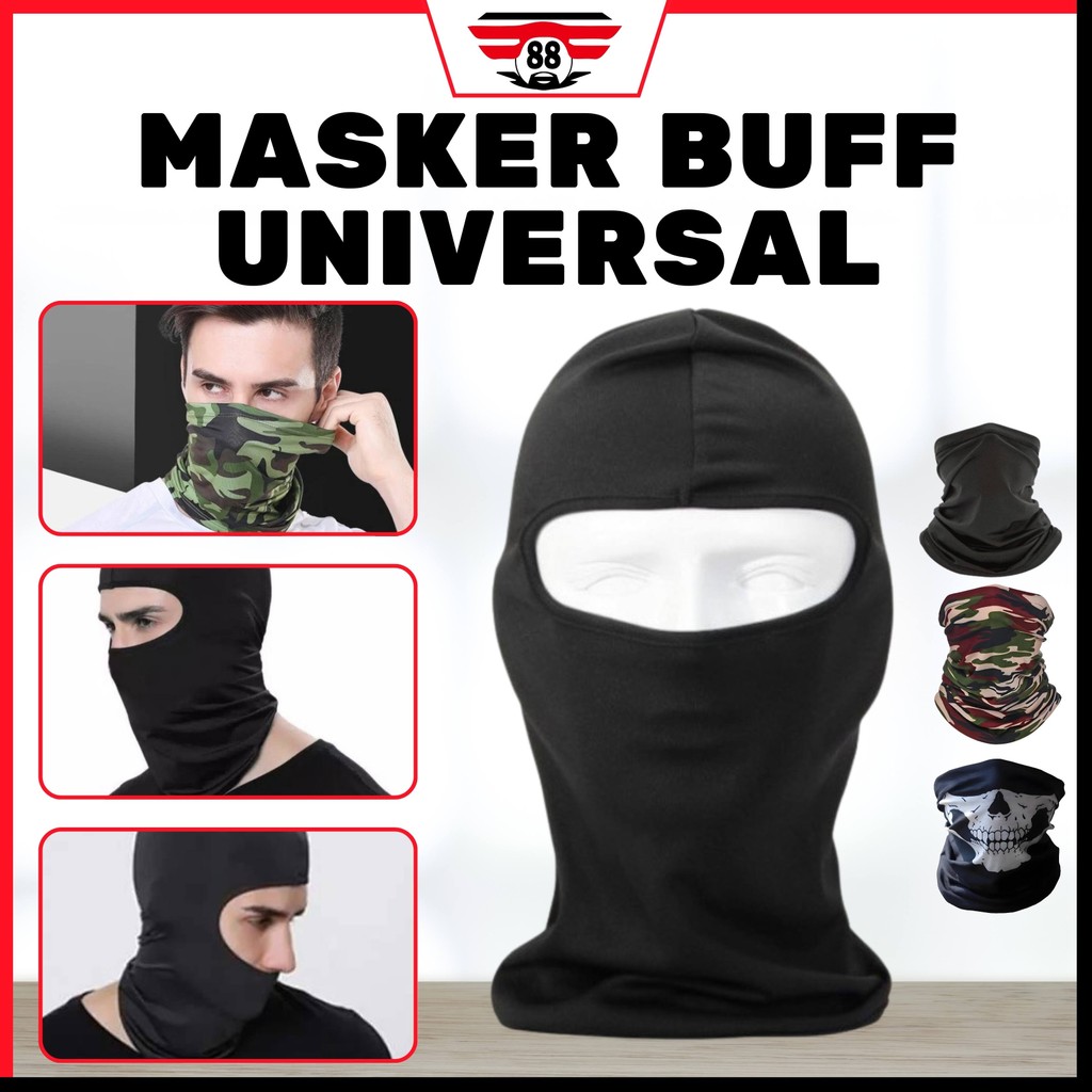 Jual Masker Buf Baf Motor Bandana Slayer Scraf Balaclava Hitam Ninja ...
