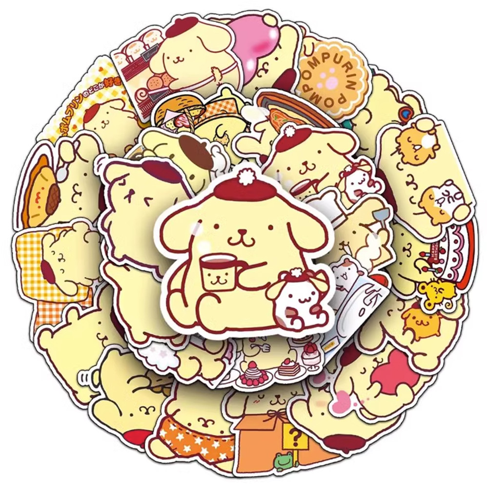Jual 10/30/50PCS Cute Pompompurin Cartoon Stickers Anime DIY Phone ...