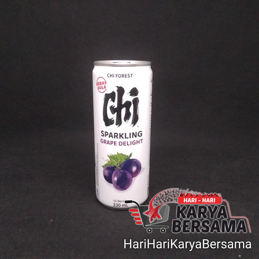 Jual MINUMAN RINGAN CHI FOREST SPARKLING GRAPE DELIGHT KALENG 330ML | Shopee Indonesia