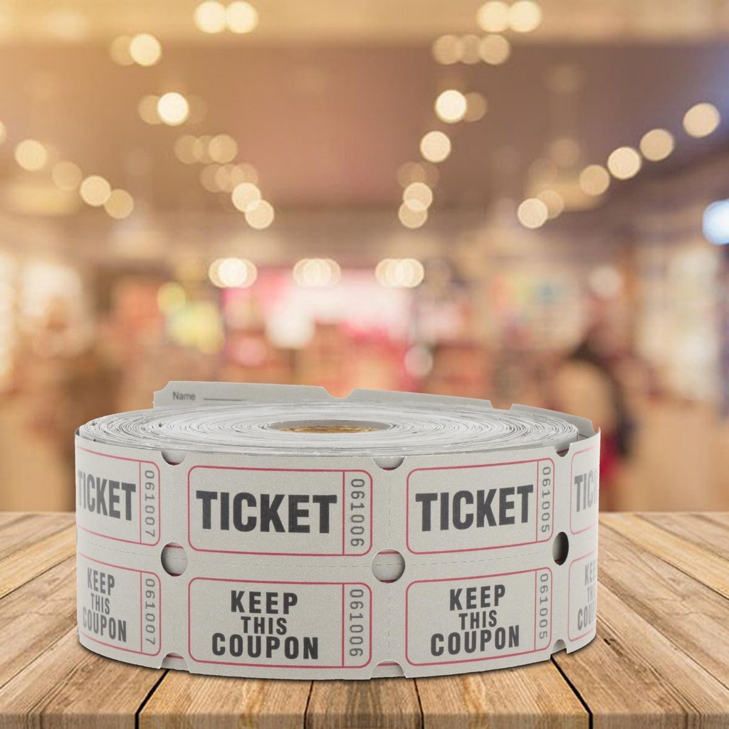 Jual Raffle Tickets Folding Game Tickets Venue Lottery Tickets Roll ...
