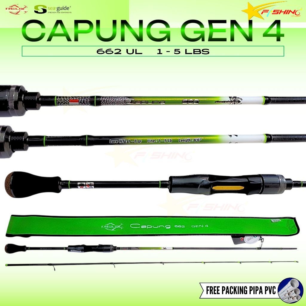 Jual CAPUNG 662 1-5lb Joran Ultralight by Relix Nusantara Spinning dan ...