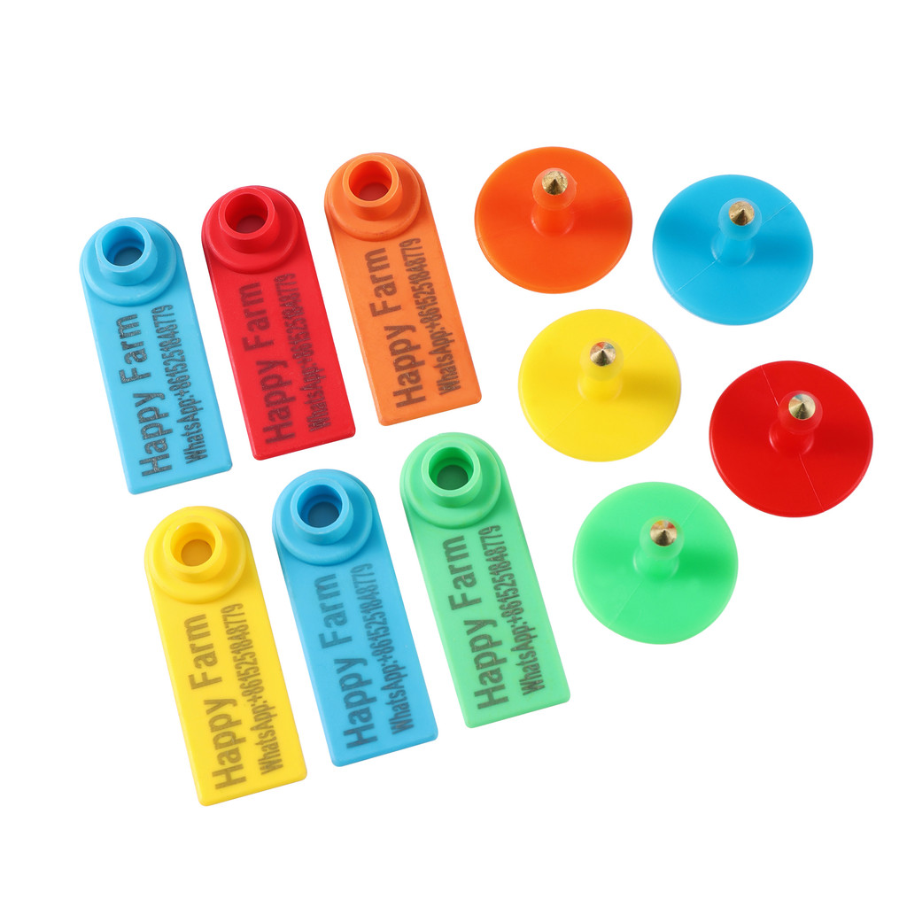 Jual DIY Custom Sheep Ear Tag Laser Printing Name Telephone Number LOGO ...