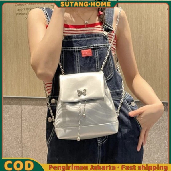 Jual 【SUTANG】Asli Rantai Manis Keren Gadis Ransel/tas ransel bahu ...