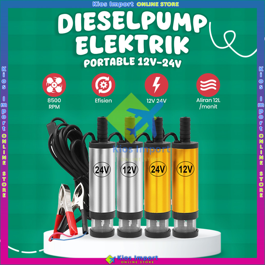 Jual Pompa Minyak Celup Diesel Solar Air Submersible Transfer Air Mini ...