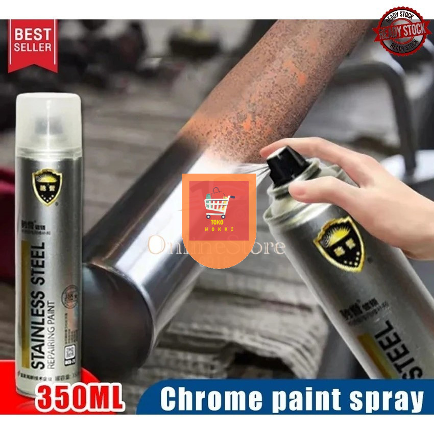 Jual Cat Semprot Chrome 350ML Krum Stainless Anti Karat Krom Sapporo ...