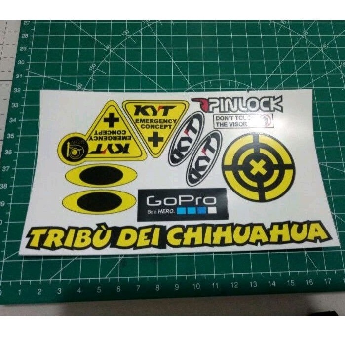 Jual stiker visor helm KYT set busur model print cut | Shopee Indonesia