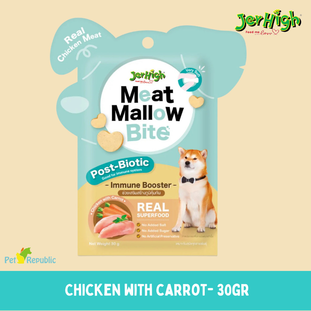 Jual JERHIGH Snack Anjing Meat Mallow Chicken Carrot 30g | Shopee Indonesia