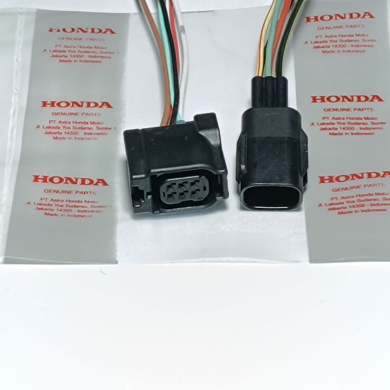 Jual Kabel soket sensor ckp male female pin 6 fi honda new beat vario ...