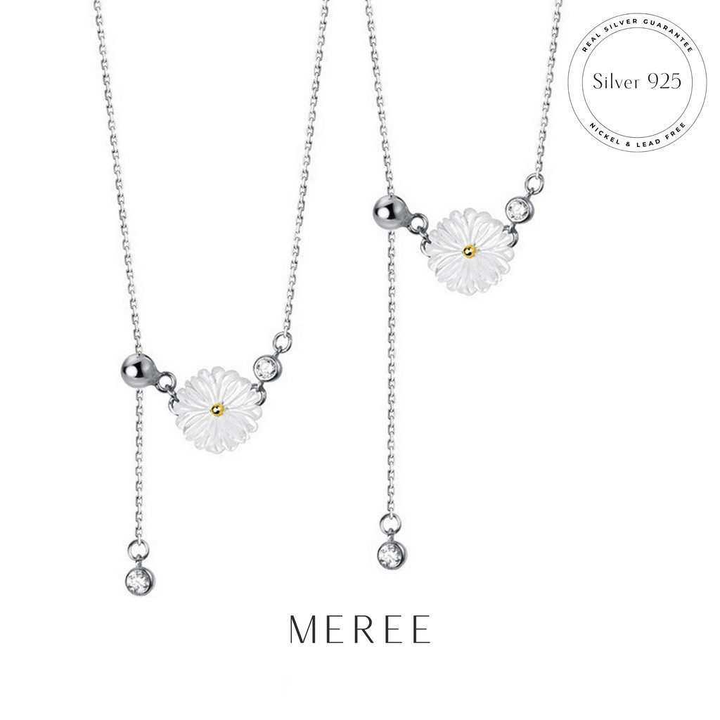 Jual Meree - Crisanta Necklace Sterling Silver Kalung Wanita Anti Karat ...