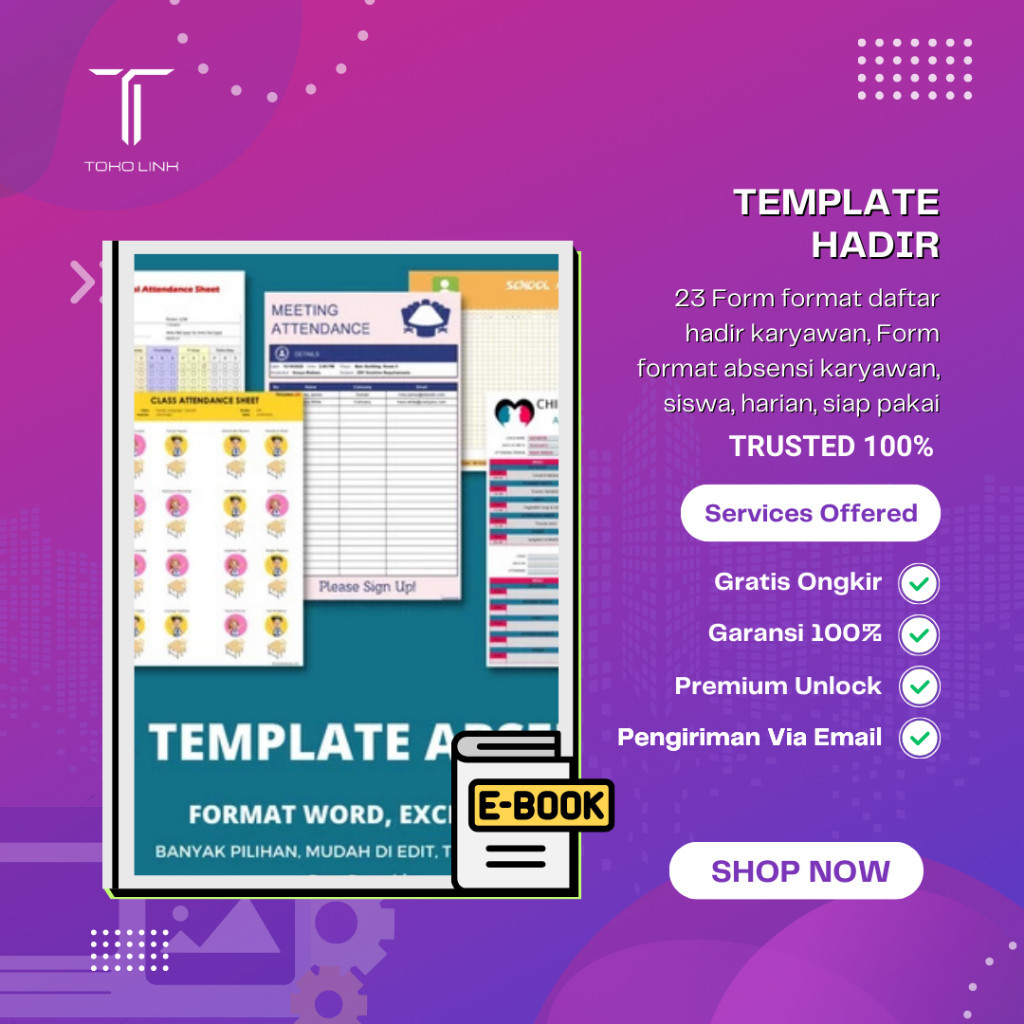 Jual 23 Form format daftar hadir karyawan, Form format absensi karyawan ...