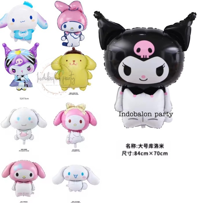 Jual Balon Foil Karakter Sanrio / Balon Foil Kuromi Melody Cinamoroll ...