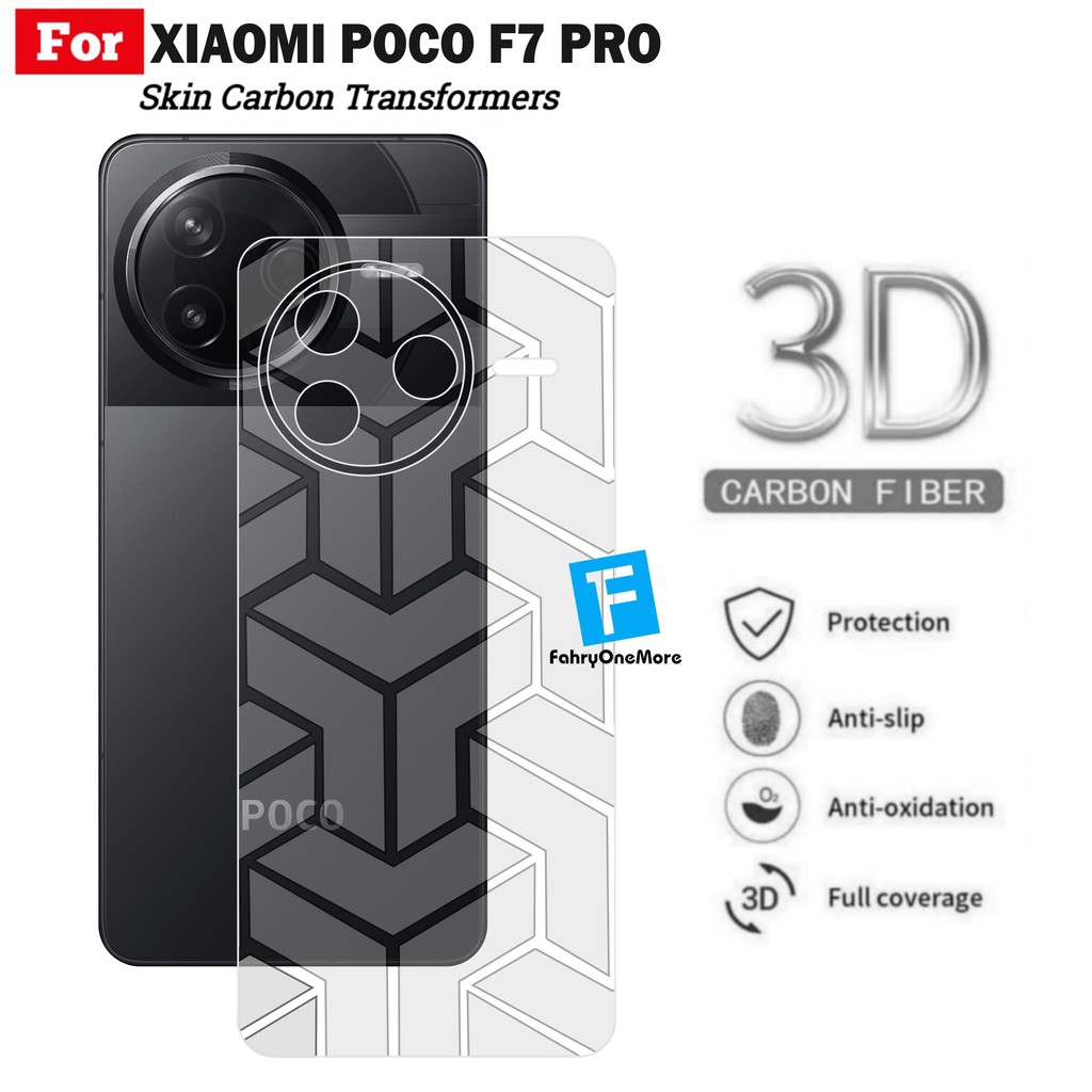 Jual Skin Carbon Xiaomi Poco F7 M7 Pro F7 Ultra 5G Garskin Transformers ...