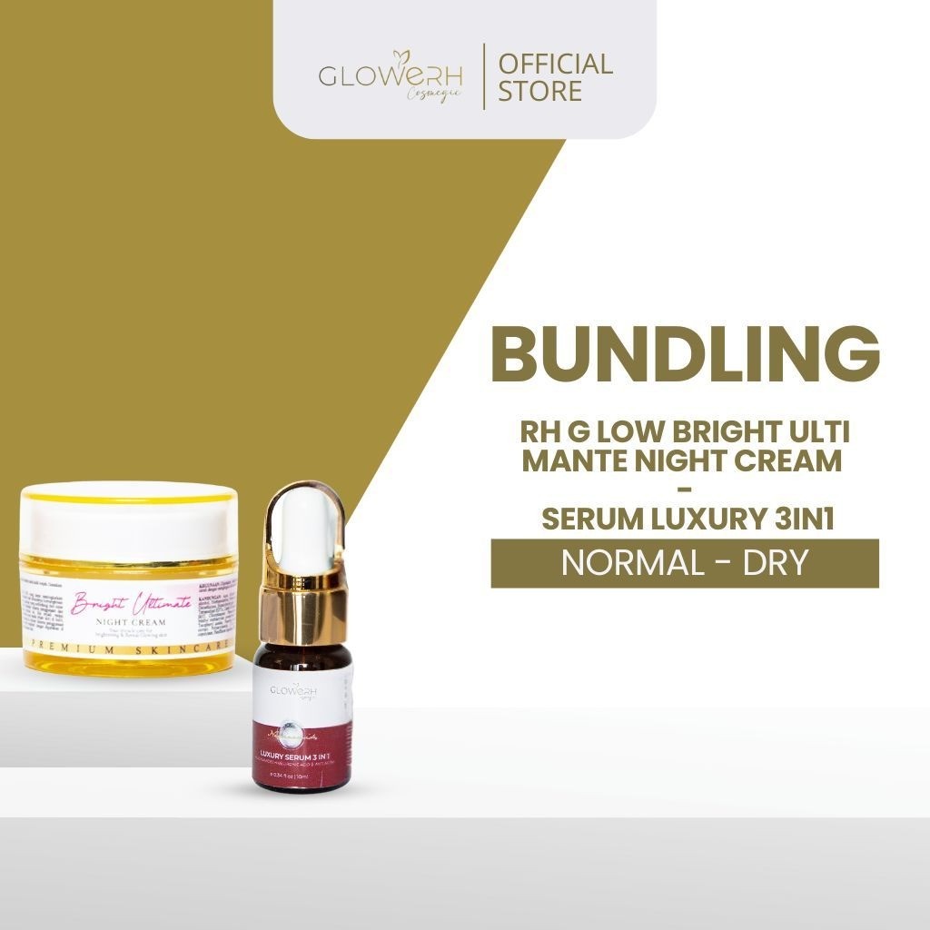 Jual GLOWERH Bundling Luxury Serum 3 in 1 X RH Glow Bright Ultimate ...