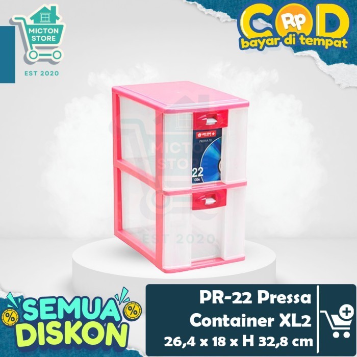 Jual HOMTON Lion Star PR-22 Pressa Container XL2 Susun 2 Laci Kecil ...