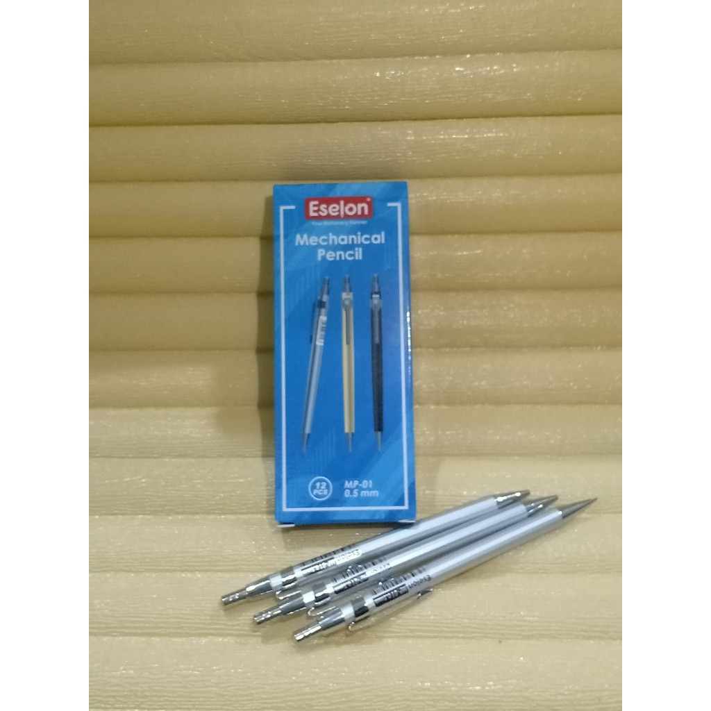 Jual Pensil mekanik 0.5 MM besi office / Pensil mekanik 0.5mm Eselon ...