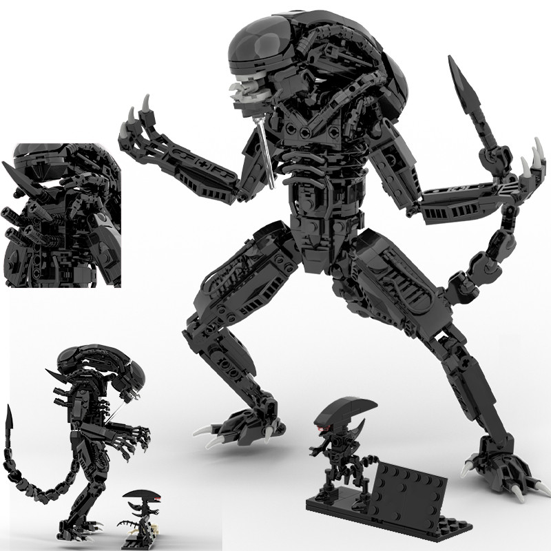 Jual New MOC Aliens Drooling Monster Building Blocks Xenomorph Action ...