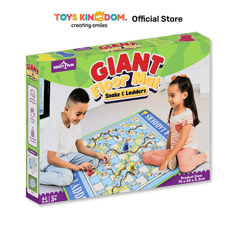 Jual Toys Kingdom Kiddy Fun Set Giant Floor Mat Snake & Ladders 2018-15 ...
