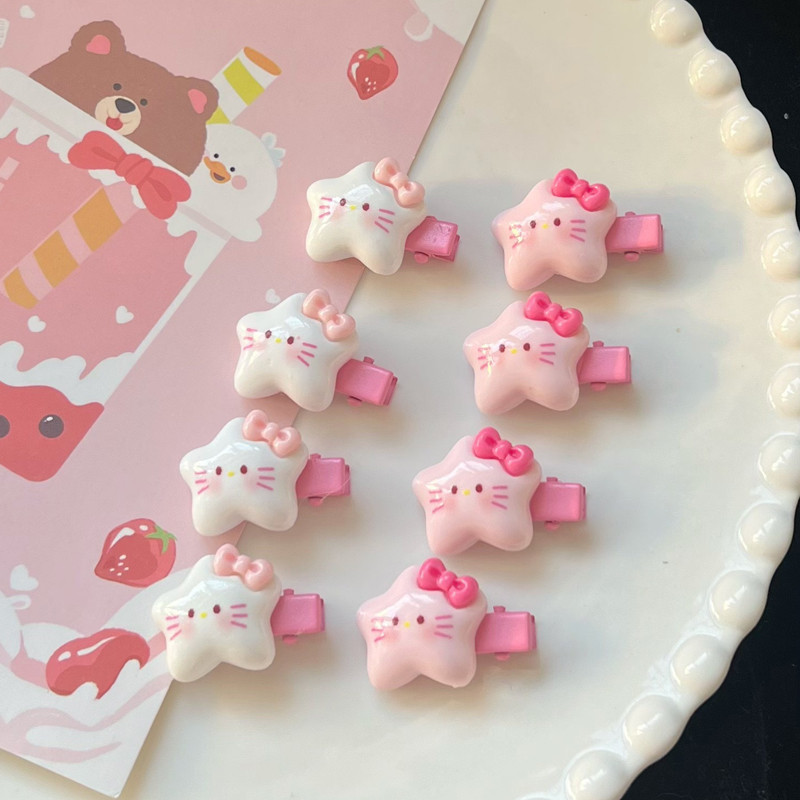 Jual COD Jepit Rambut Kitty Star Bobby Pin Jepit Rambut Manis Lucu ...