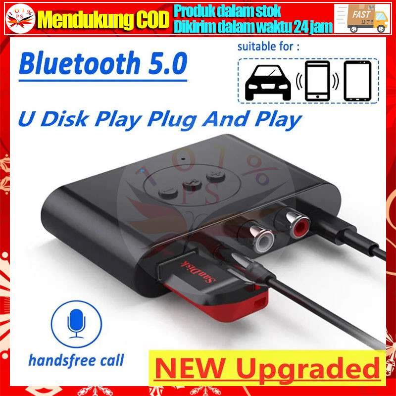 Jual Audio Bluetooth Receiver 5.0 USB Wireless Speaker Receiver Adapter ...
