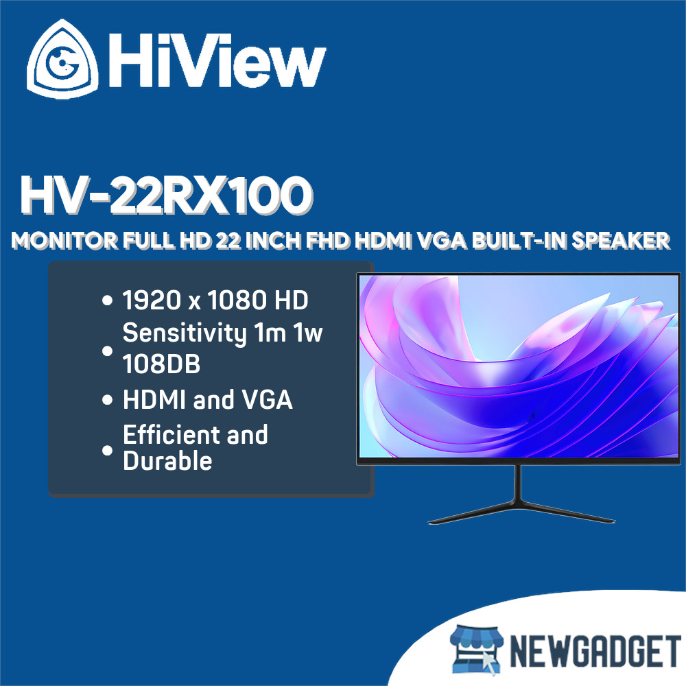 Jual HIVIEW HV-22RX100 MONITOR FULL HD RESOLUTION (1920 X 1080) 22 INCH ...