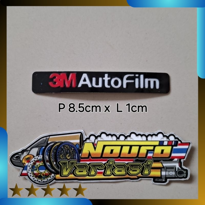 Jual Stiker 3M Auto Film kaca film emblem embos timbul Lightnaziashop | Shopee Indonesia