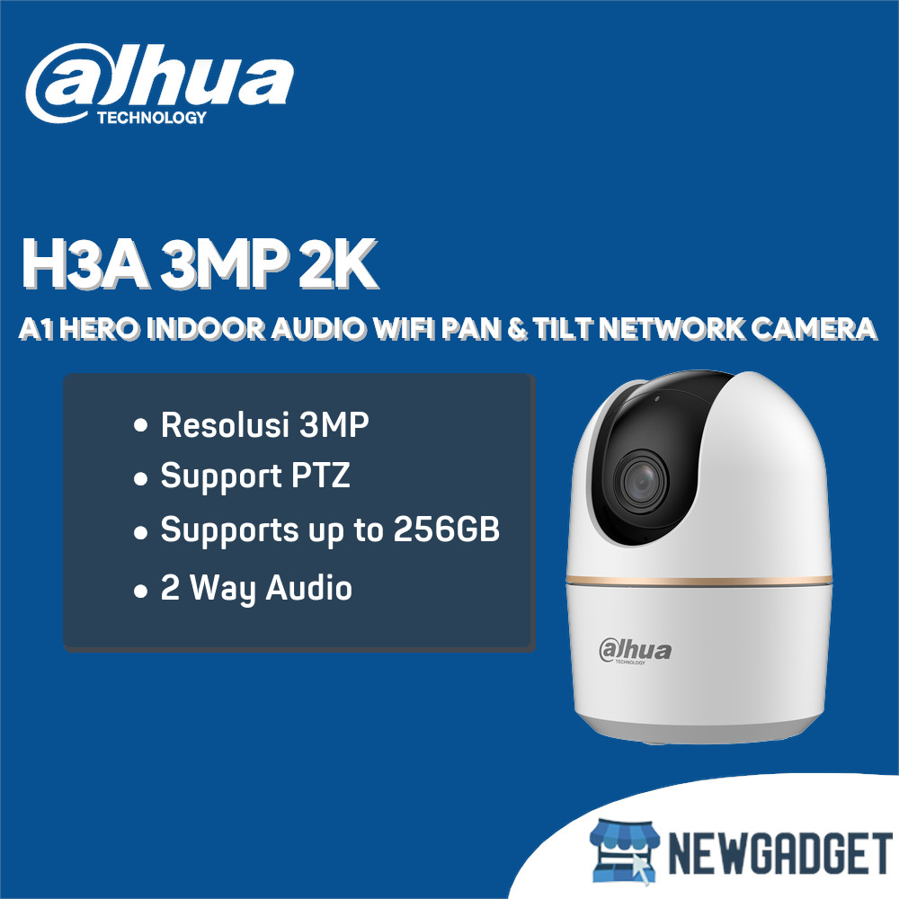 Jual DAHUA H3A 3MP 2K A1 HERO INDOOR 2-WAY AUDIO WIFI PAN & TILT NETWORK CAMERA | Shopee Indonesia