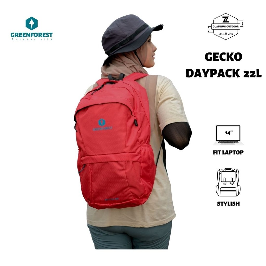 Jual Greenforest Gecko Backpack 22 Liter Slot Laptop | Shopee Indonesia