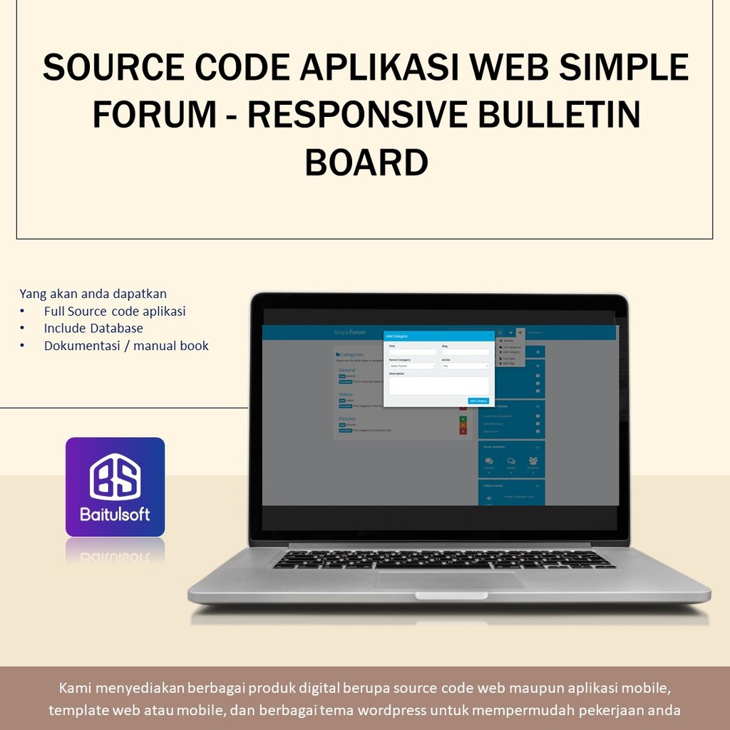 Jual SOURCE CODE APLIKASI WEB SIMPLE FORUM - RESPONSIVE BULLETIN BOARD | Shopee Indonesia