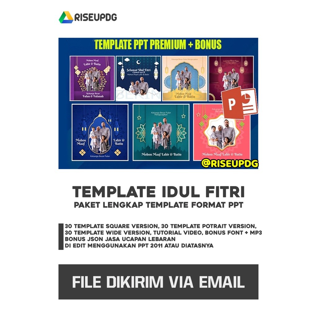 Jual Brikfid.pro Paket Lengkap Template Ucapan Idul Fitri / Ucapan ...