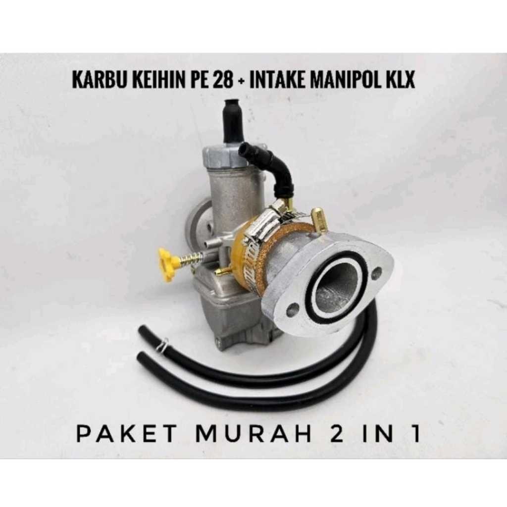 Jual JQ RACING COD Intek Intake Manipol Manifold KLX Insulator Plus Carburator Carbu Karburator ...